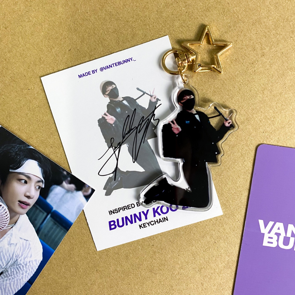 JK Jungkook Inspired Bunny Koo 2.0 Keychain - Fanmade Merch, Unofficial ...
