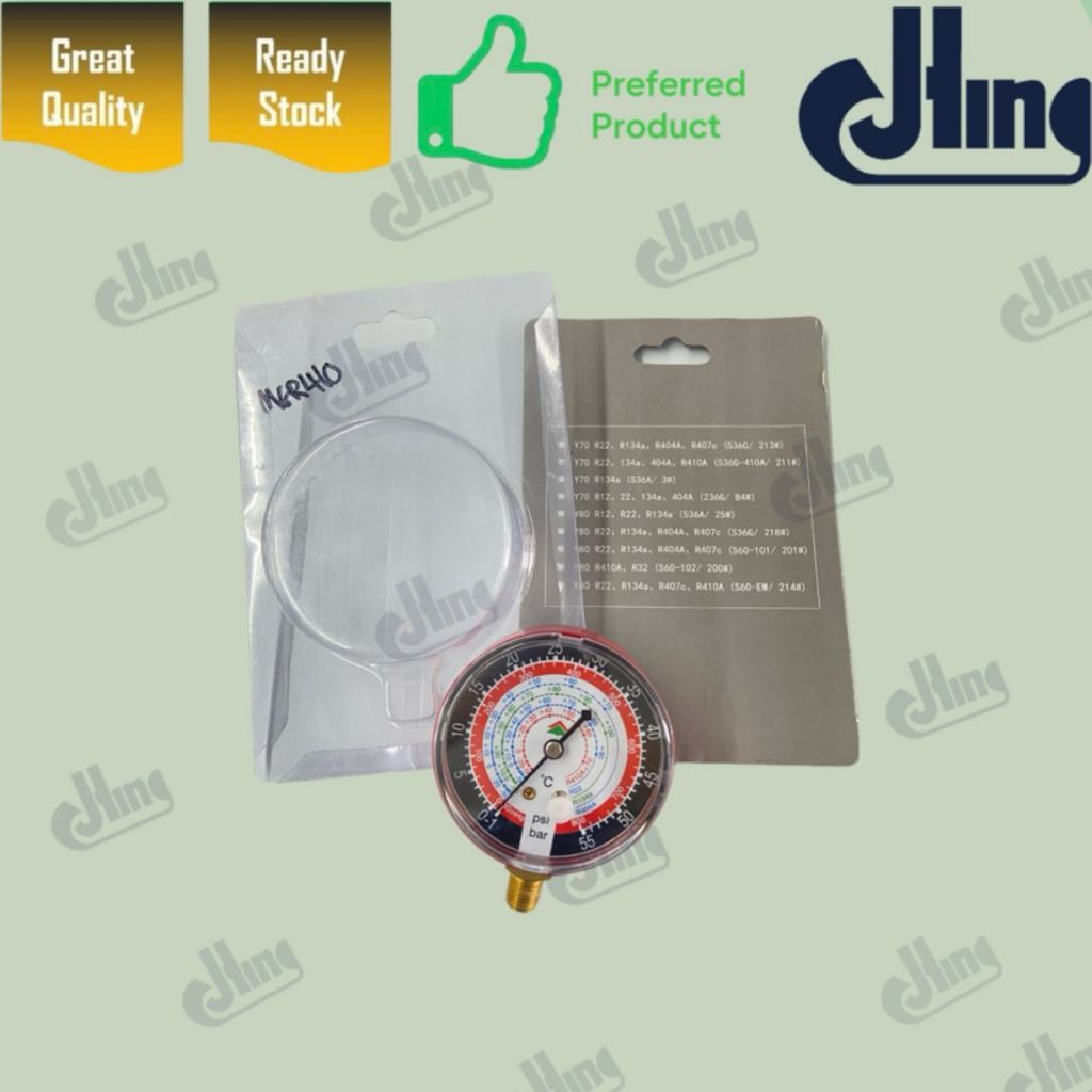 HONGSEN Refrigeration Pressure Gauge | Checking Pressure Gas for R410a ...