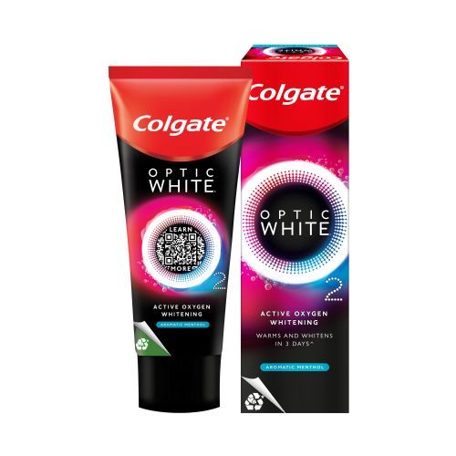 COLGATE UBAT GIGI OPTIC WHITE O2 OXYGEN WHITENING TOOTHPASTE (85G) （EXP ...