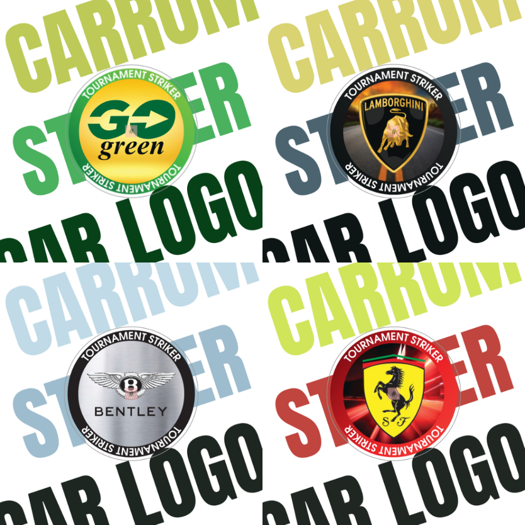 Carrom Striker w Luxury Car Logo Design | Shopee Malaysia