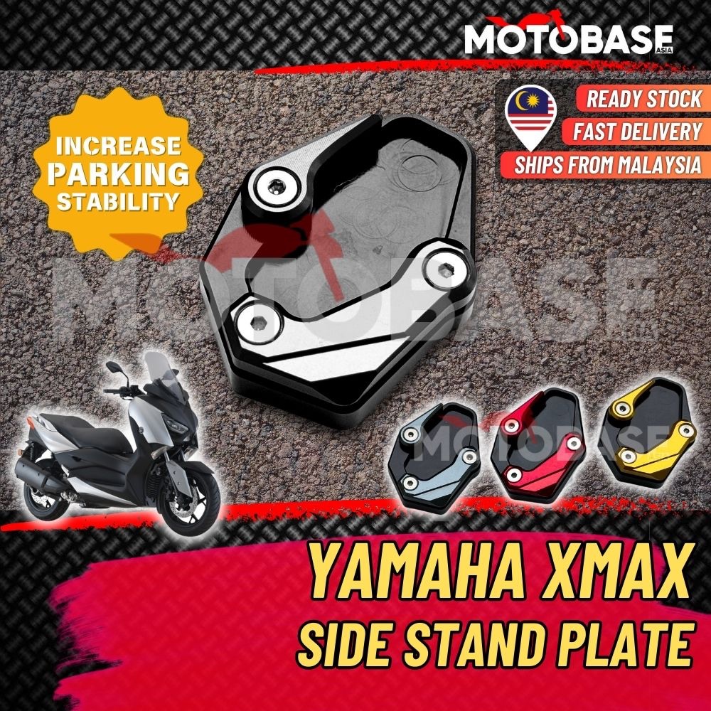 Yamaha Xmax 250 300 Side Stand Plate CNC Kaki Itik Sidestand Motorcycle ...