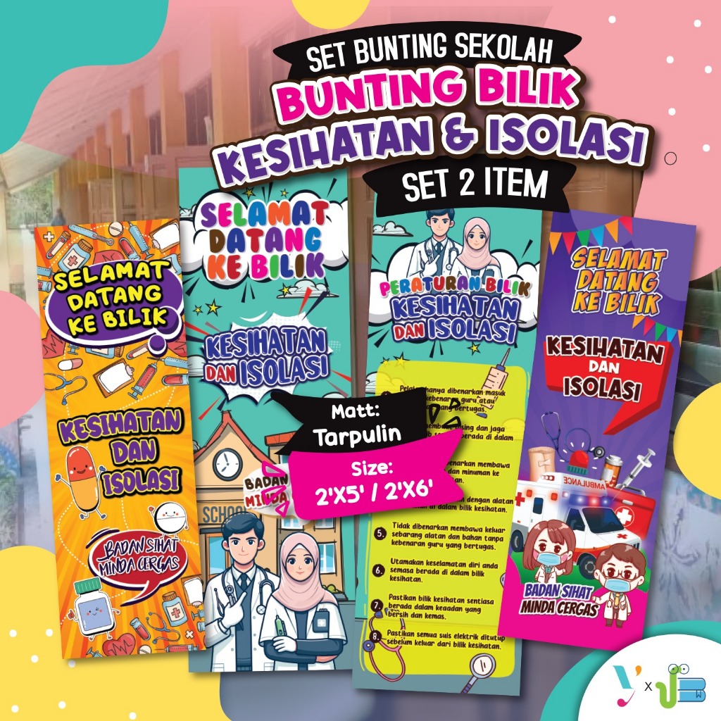 BANTING BILIK KESIHATAN / RAWATAN / ISOLASI SEKOLAH (DESIGN TERKINI ...