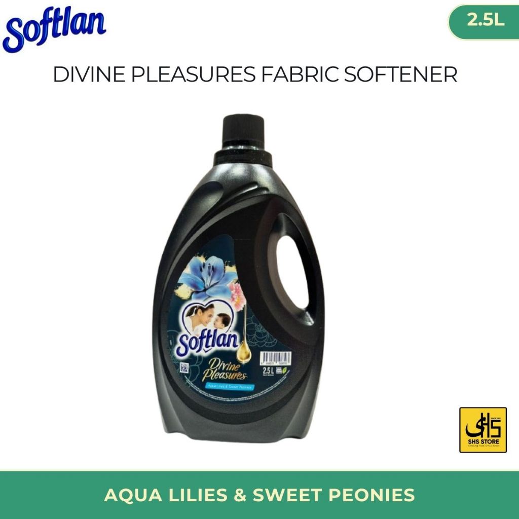 Softlan Divine Pleasures Fabric Softener Aqua Lilies & Sweet Peonies 2.5L | Shopee Malaysia