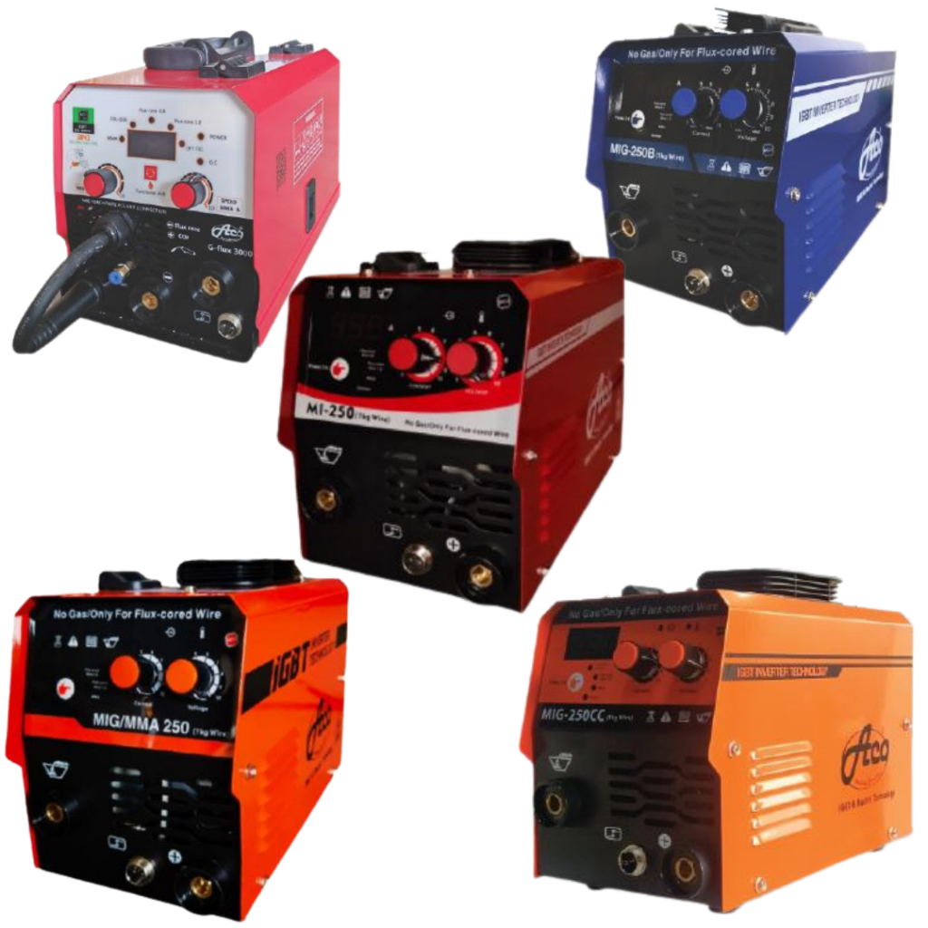 ACO MIG Welding Flux Core MMA Iron Gas Metal Weld Mesin MI 250 MIG ...