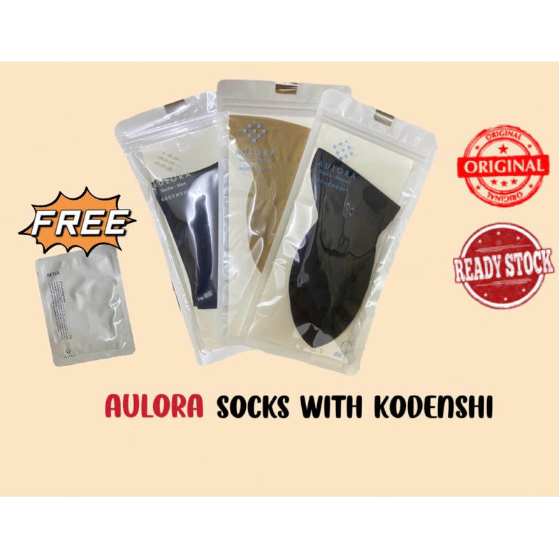 AULORA Socks with Kodenshi Fibre *Buy 3 FREE 1 Mask* | Shopee Malaysia