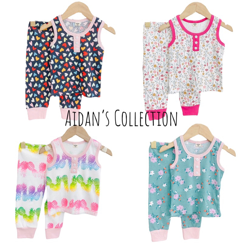 Singlet Set with Long Pants Girls Lynhkids / Set Singlet dengan Seluar ...