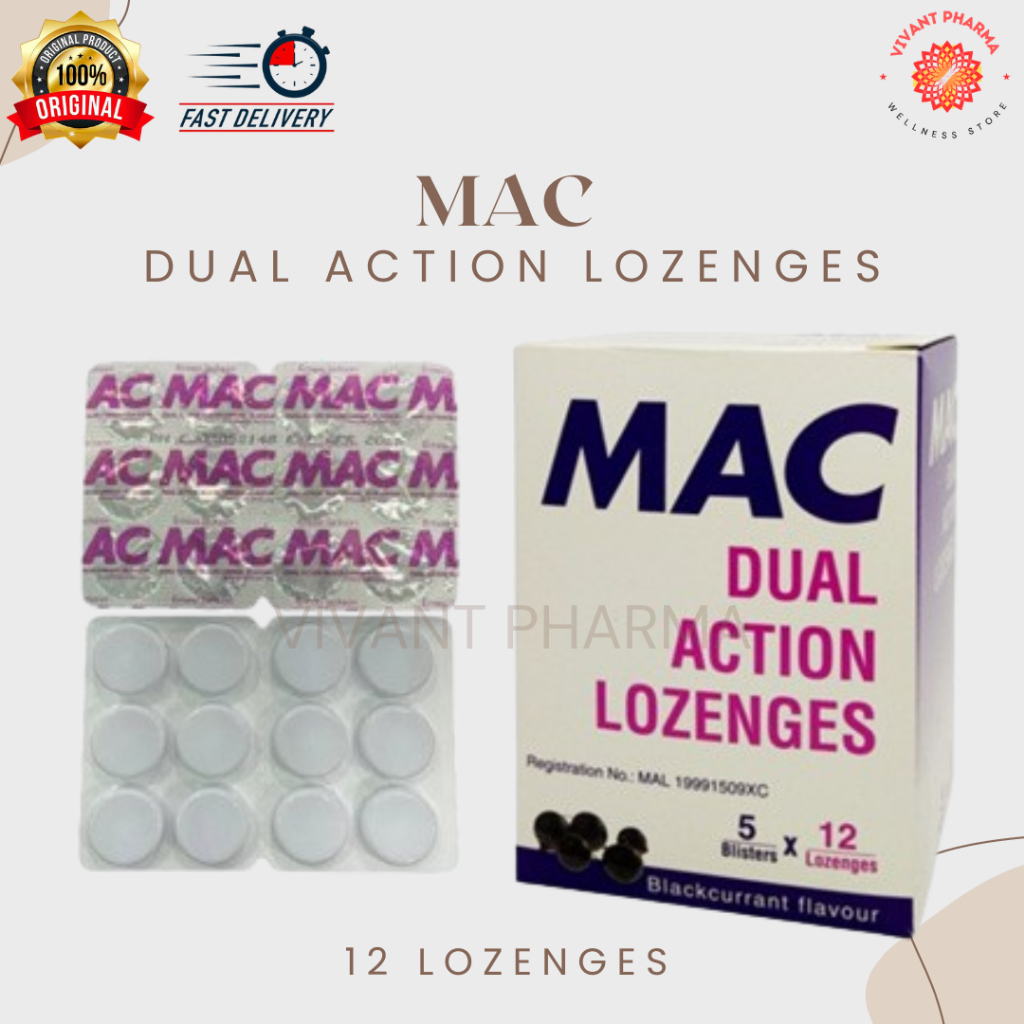 MAC Dual Action Lozenges 12's (Blackcurrant Flavour) | Shopee Malaysia
