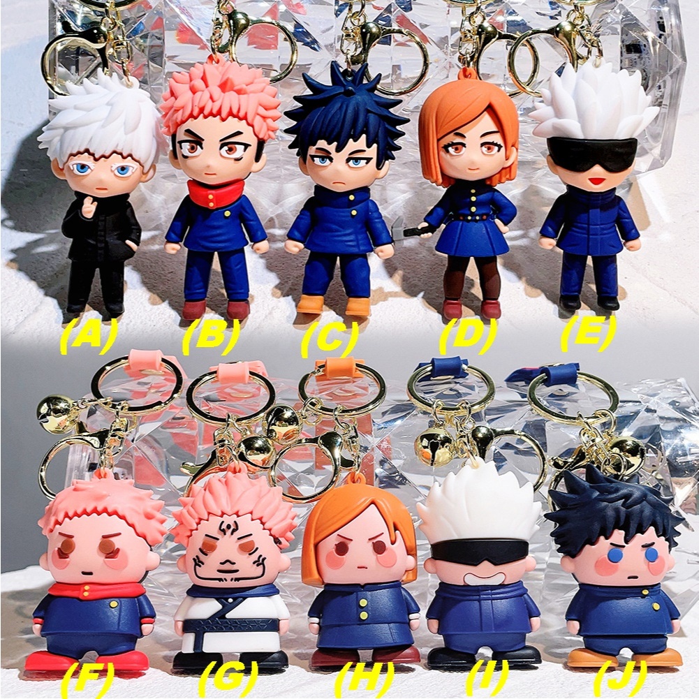 Jujutsu Kaisen Anime Cute Key Chain Gojo Yuji Sukuna Nobara Megumi Cute ...