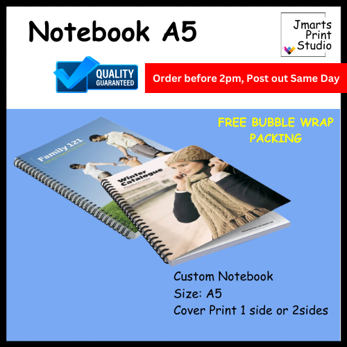 (24hours ship out) Custom Notebook A5/ Notebook printing A5 / Same day ...