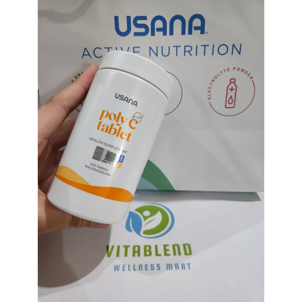 USANA POLY C (VITAMIN C) 礦物維生素C [120 TABLETS] ORIGINAL READY STOCK ...