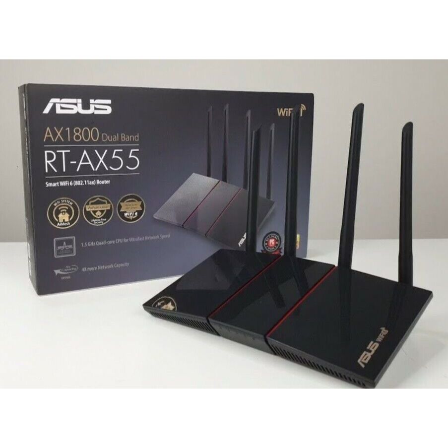 Used ASUS High Power WiFi 6 Router Wireless Ai Mesh Strong Signal RT ...