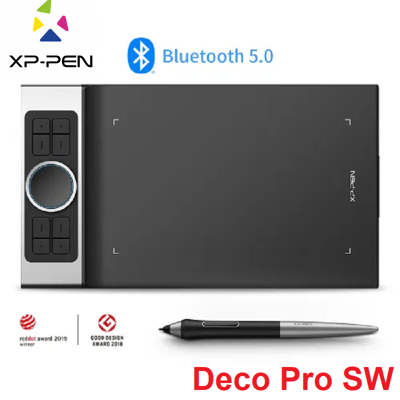 XP-Pen Deco Pro SW Wireless Drawing Tablets-9×5 Bluetooth Graphics ...