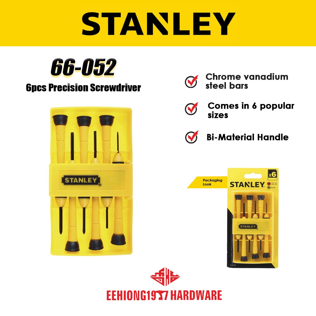 STANLEY 66-052 66052 6PCS PRECISION SCREWDRIVER SET | Shopee Malaysia