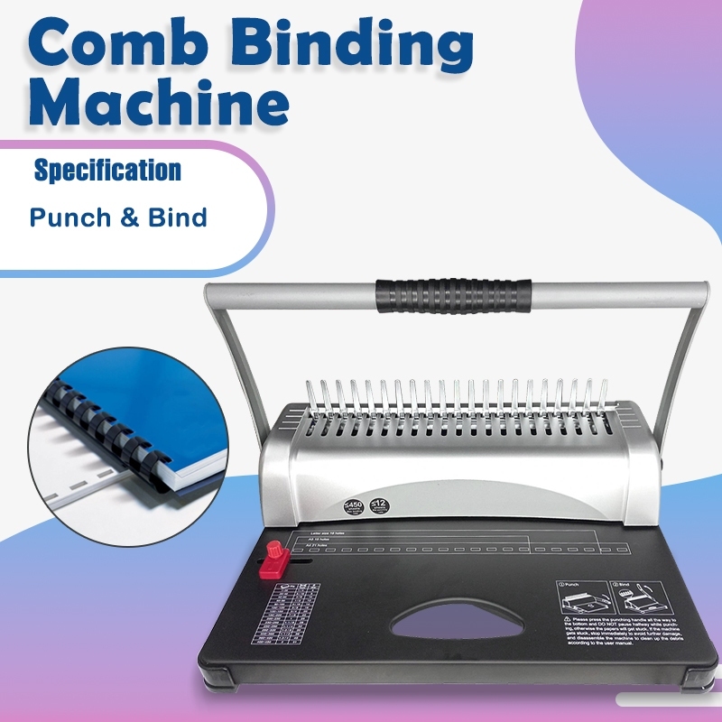 QUAFF Ring Binding Machine Sd-1201 Binding Machine Office Punching ...