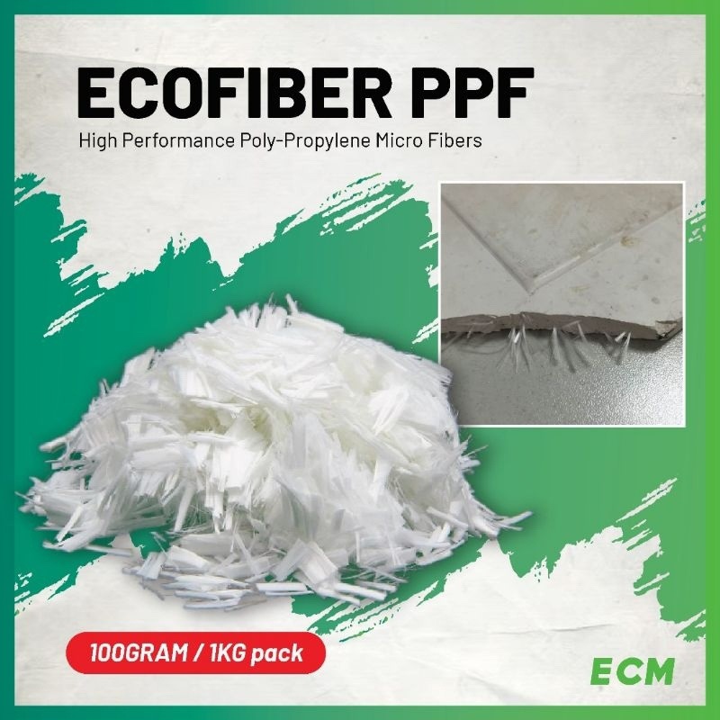 ECOFIBER PPF (100GRAM / 1KG PACK) High Performance Micro Polypropylene ...