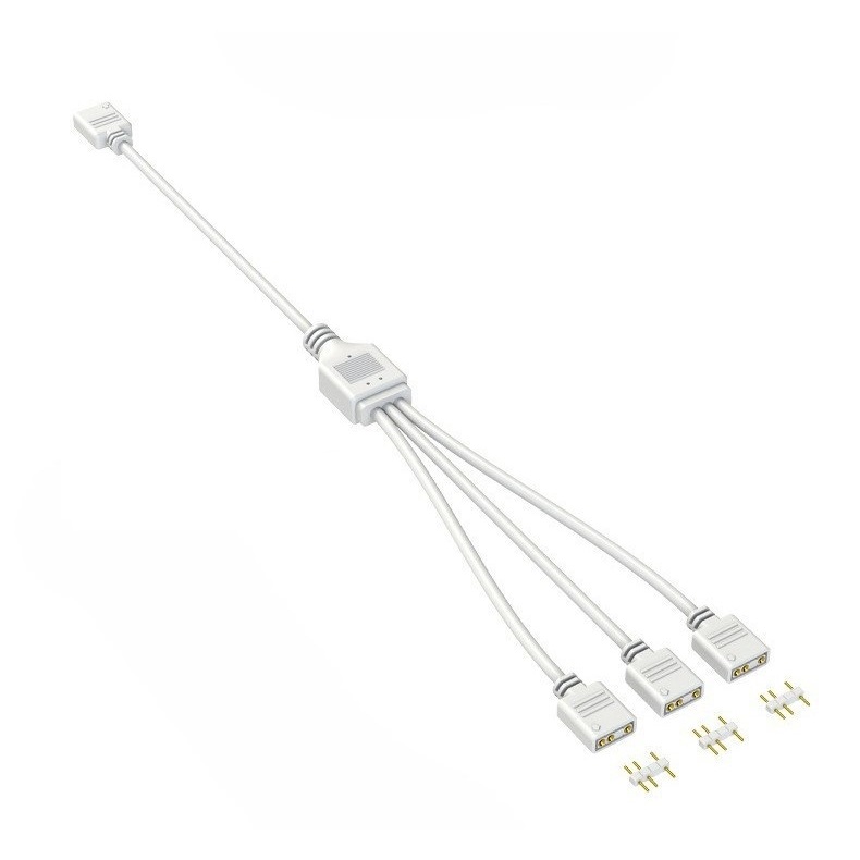 5V ARGB 3 Pin / 12V RGB 4 Pin / Motherboard ARGB Splitter Extension ...