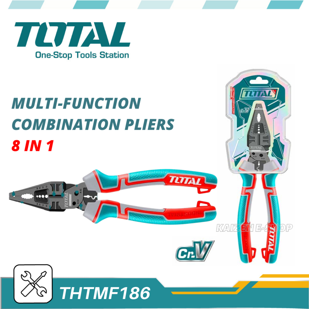 TOTAL THTMF186 8-in-1 Multi-function Combination Pliers | Shopee Malaysia