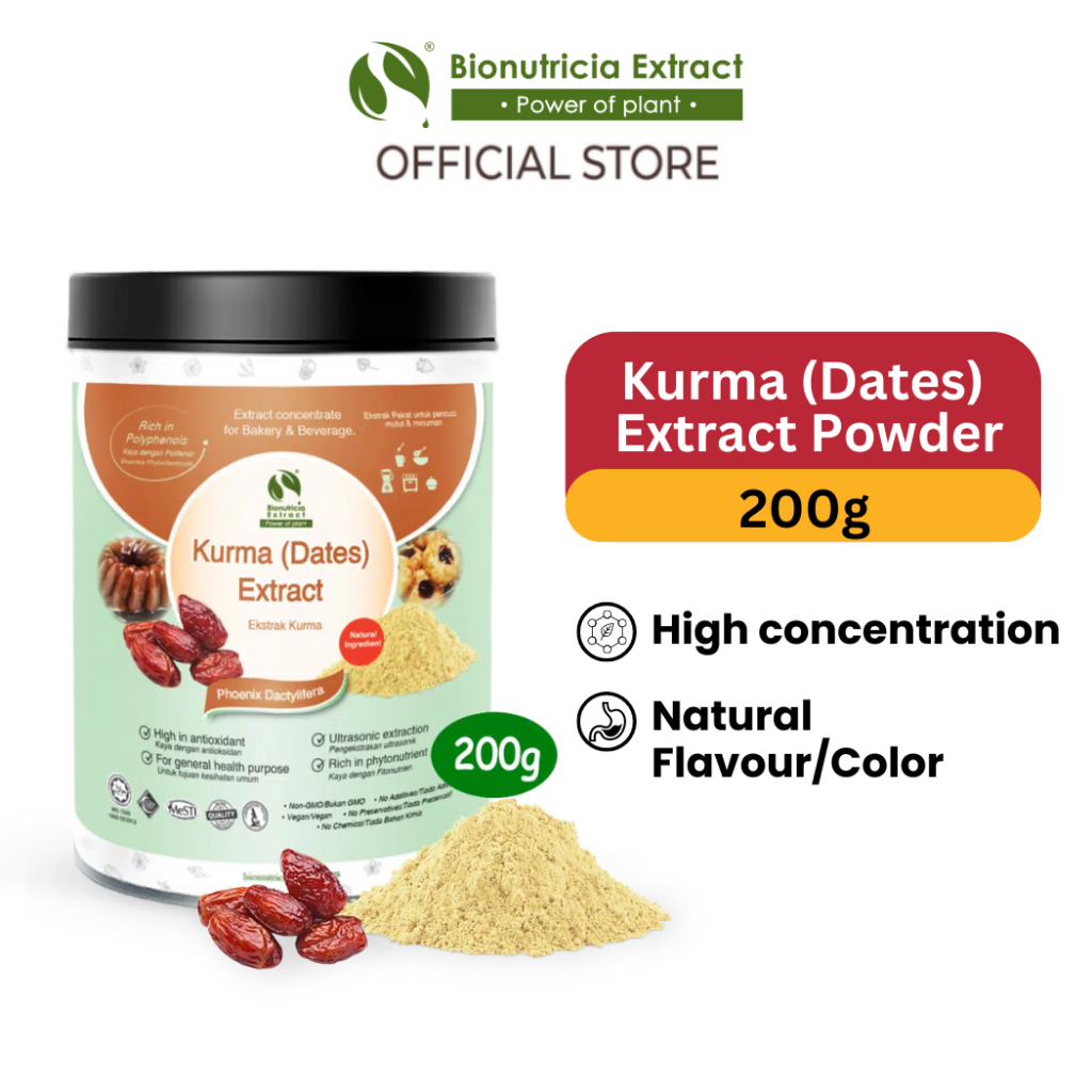 Bionutricia Kurma Dates Extract Powder 200g | Shopee Malaysia