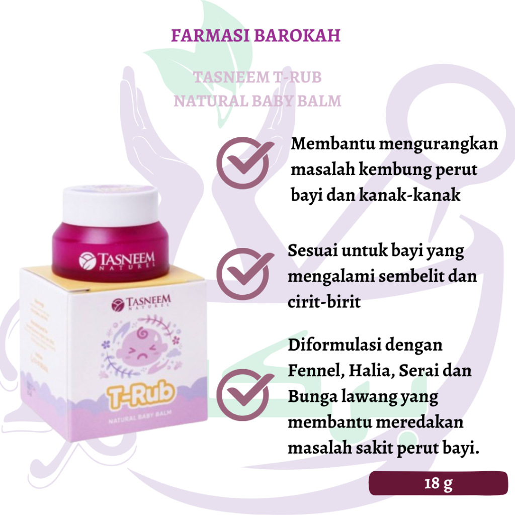 Tasneem T-Rub Natural Baby Balm | Shopee Malaysia
