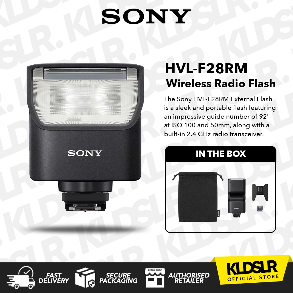 Sony HVL-F28RM / F28M External Flash with Wireless Radio Control (Sony Malaysia Warranty ...