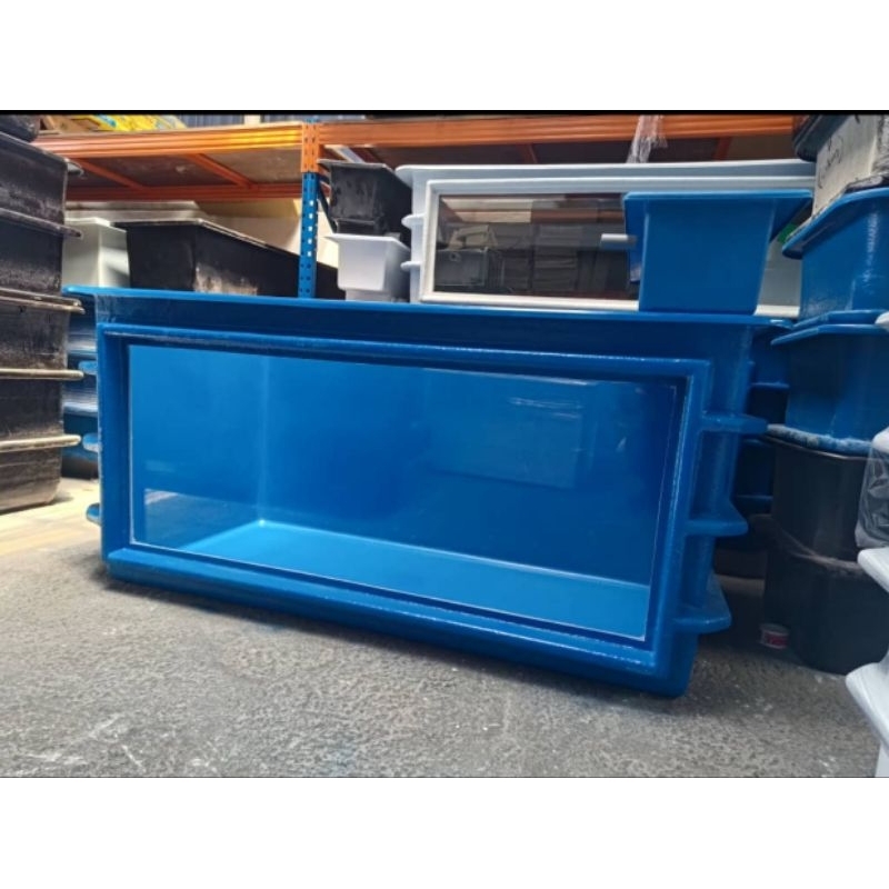 Fiberglass Tank with Front Mirror 6x3x3(Full Screen) + Filter Box ...