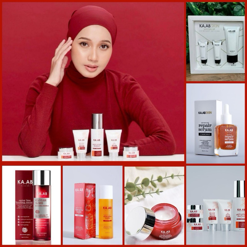 KAAB SKINCARE 5 IN 1 PREMIUM SET SKINCARE TONER SERUM ESSENCE CREAM SET ...