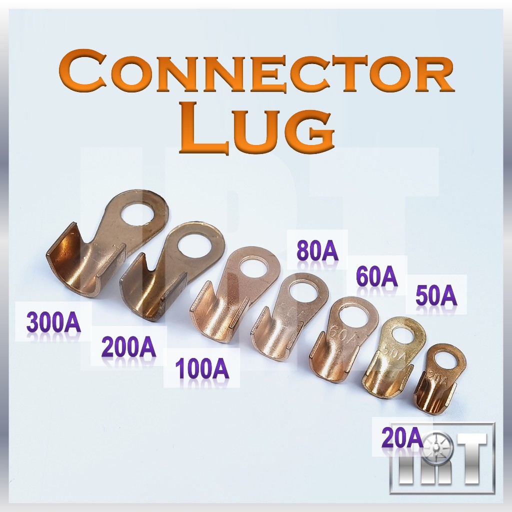 Cable Lug Lugs Lux Wire Kabel Wayar Kereta Connector Copper Tin Battery ...