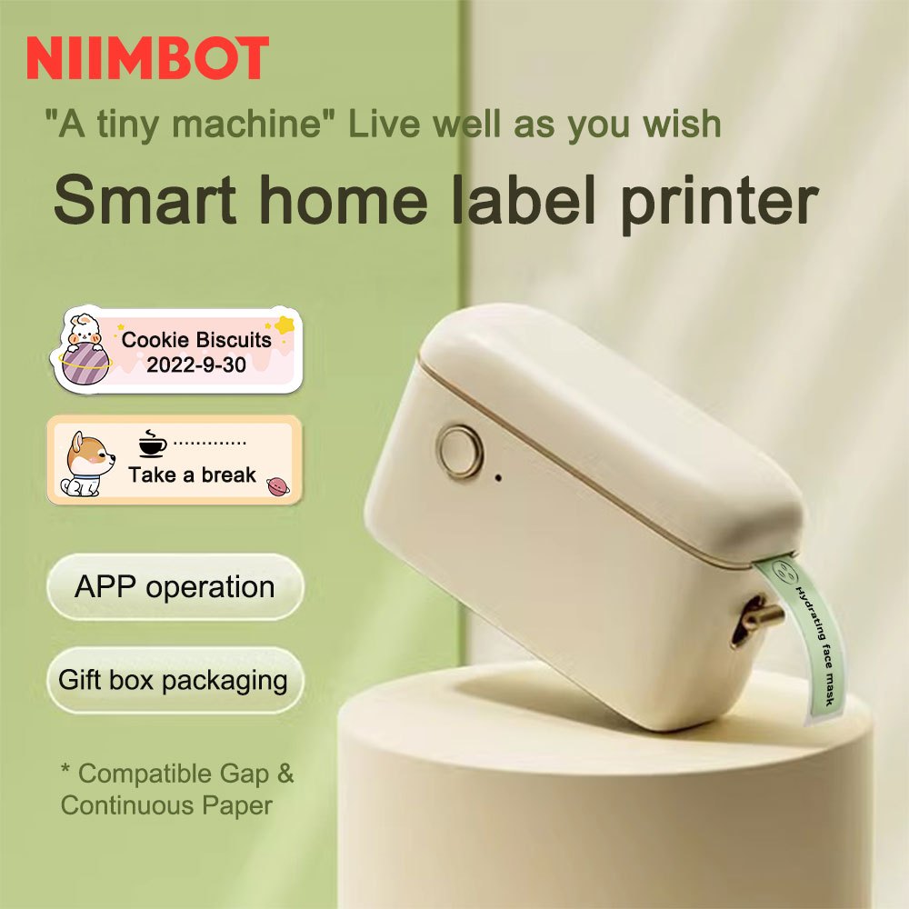 NIIMBOT H1S Continuous paper printer home small handheld portable label ...