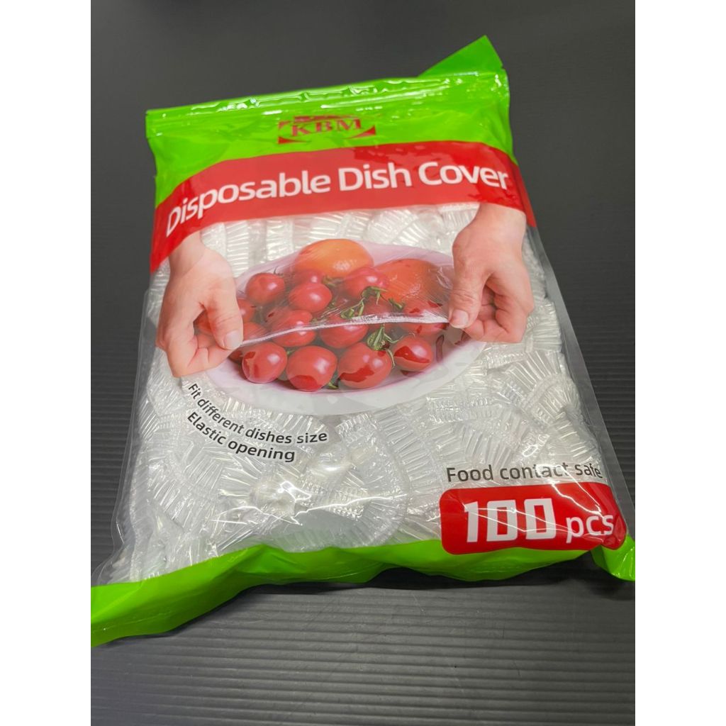 🔥Ready-Stock🔥 100pcs Disposable Dish Cover / Plastic Food Cover ...