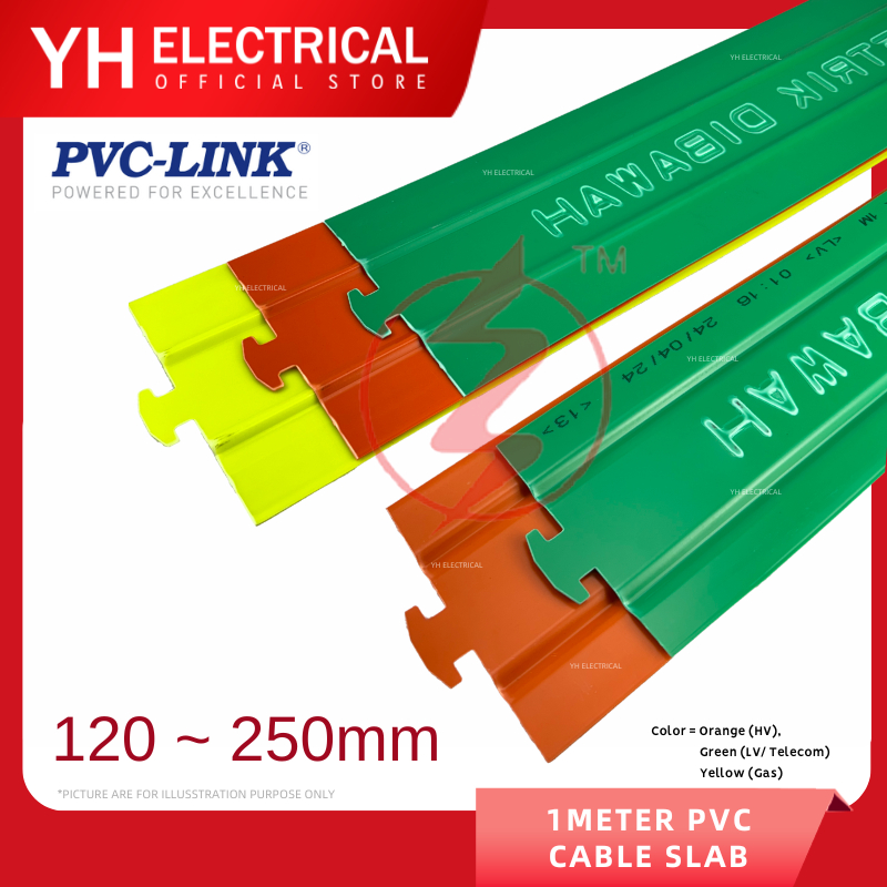 PVC-LINK 4" / 6" / 8" /10“ inch High Impact uPVC CABLE SLAB (BAHAYA ...
