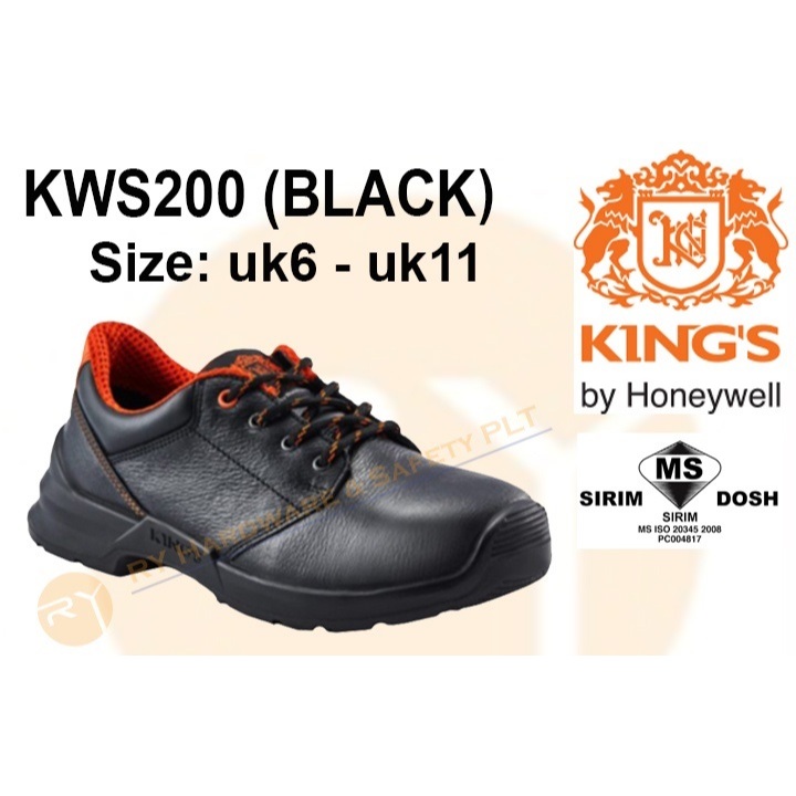 KING'S KWS200 Comfort Range Series KWS200-N Lowcut Laced Safety Shoe ...