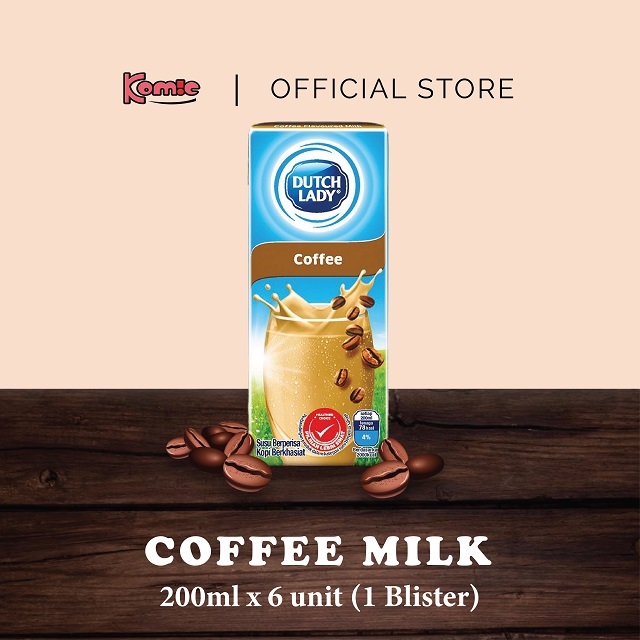Dutch Lady 200ml UHT Dairy Healthy Milk Drinks - Coffee Flavor Halal ...