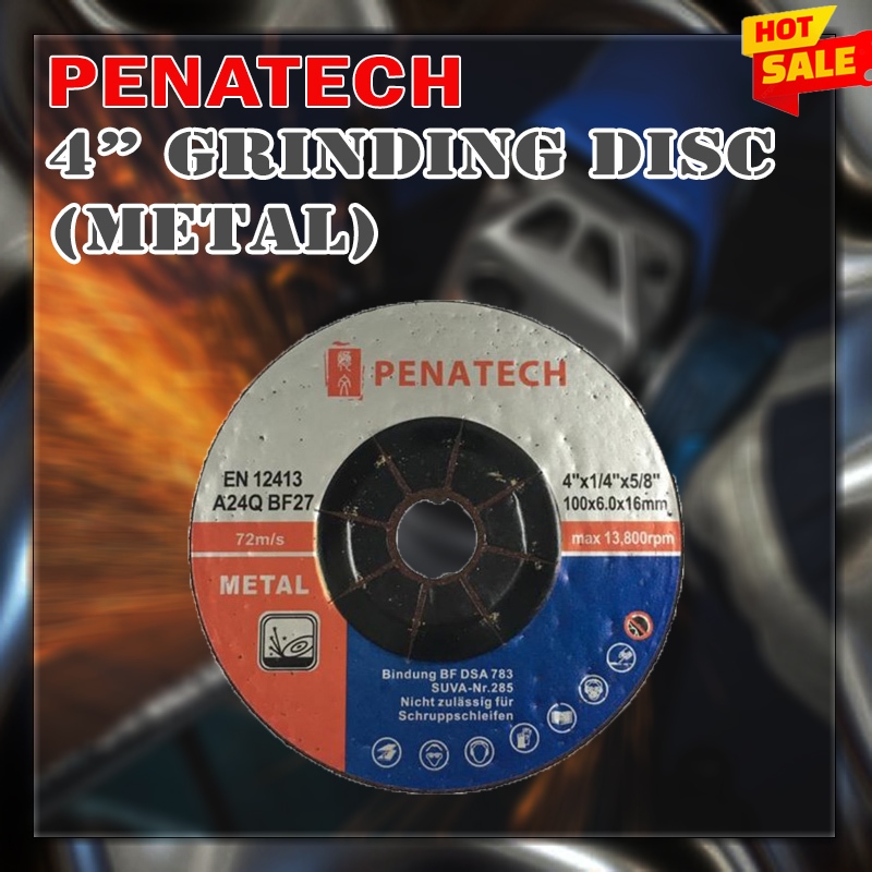 Penatech 4" Grinding Disc (Metal) | Shopee Malaysia