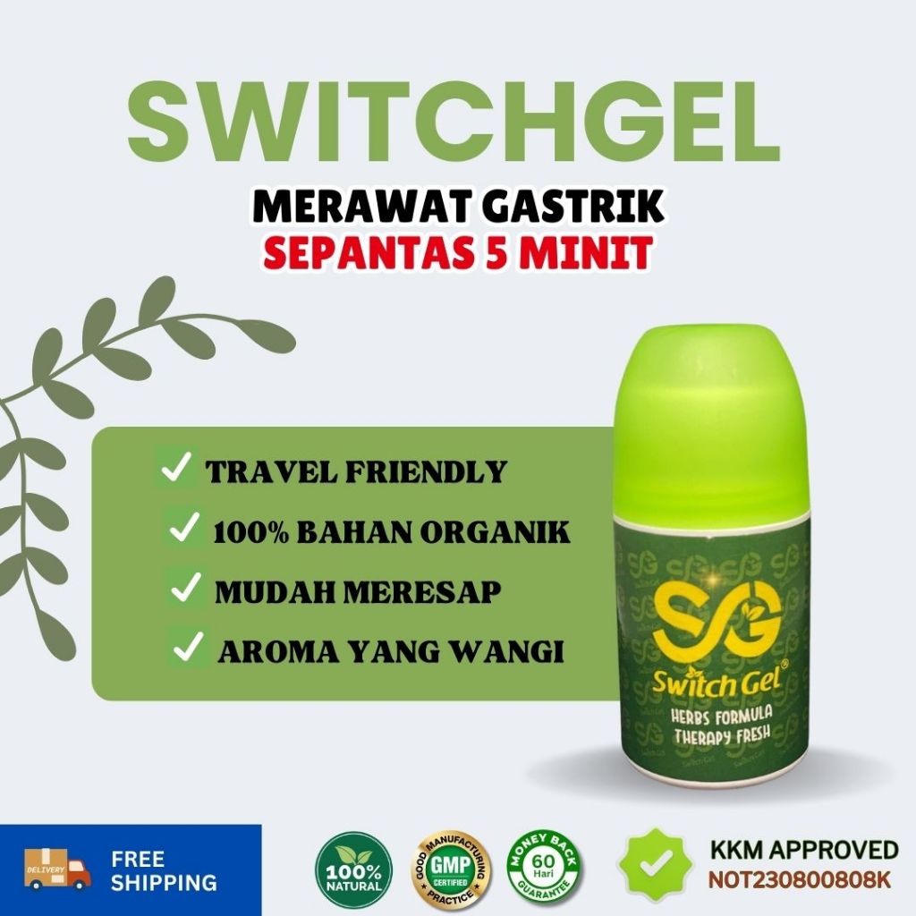 Ubat Gastrik Switch gel, Switchgel switch Gel Original Ubat Gastrik ...