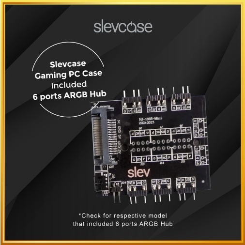 Slev SLEVCASE ARGB Fan Hub 6 Port | Shopee Malaysia