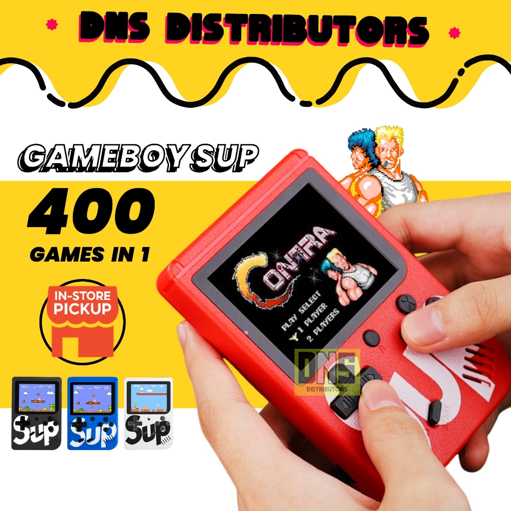 400 Games Brand Retro Mini Gameboy Game Console Emulator Built-In ...