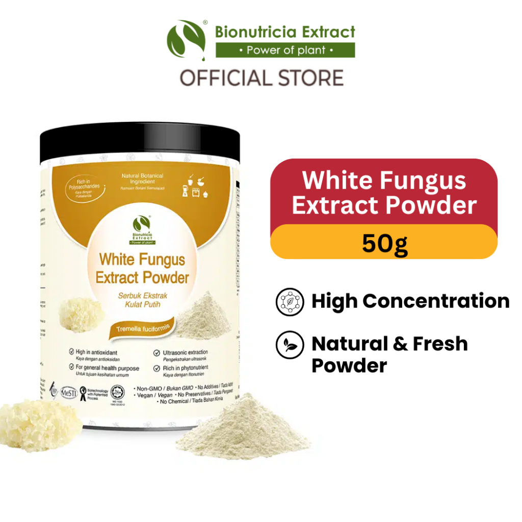 Bionutricia White Fungus Extract Powder 50g | Shopee Malaysia
