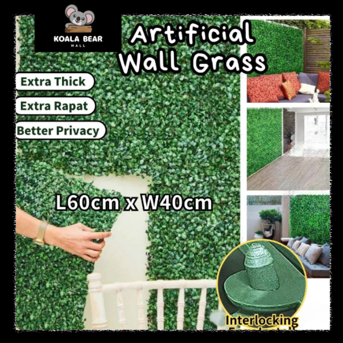 Artificial Wall Grass Rumput Tiruan Dinding Artificial Wall Plant ...
