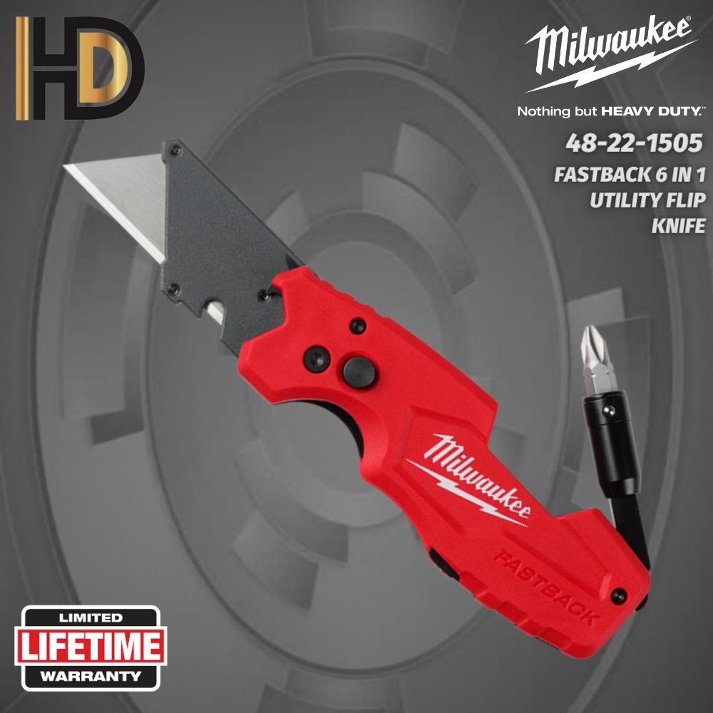 Milwaukee FASTBACK 6 in 1 Folding Utility Knife / Milwaukee Multi ... Milwaukee FASTBACK 6 in 1 Folding Utility Knife / Milwaukee Multi ...