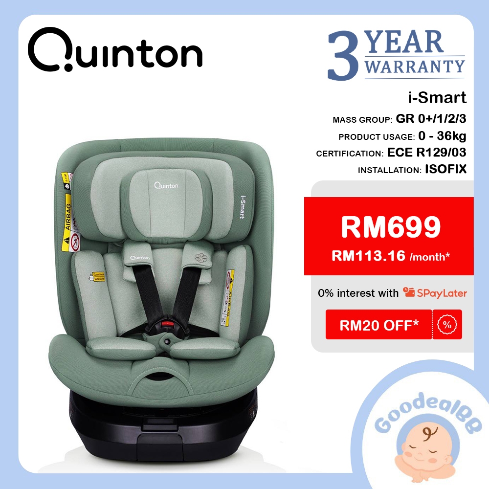 [FREE SHIPPING] Quinton i-smart 360 Child Safety Seat with ISOFIX ...