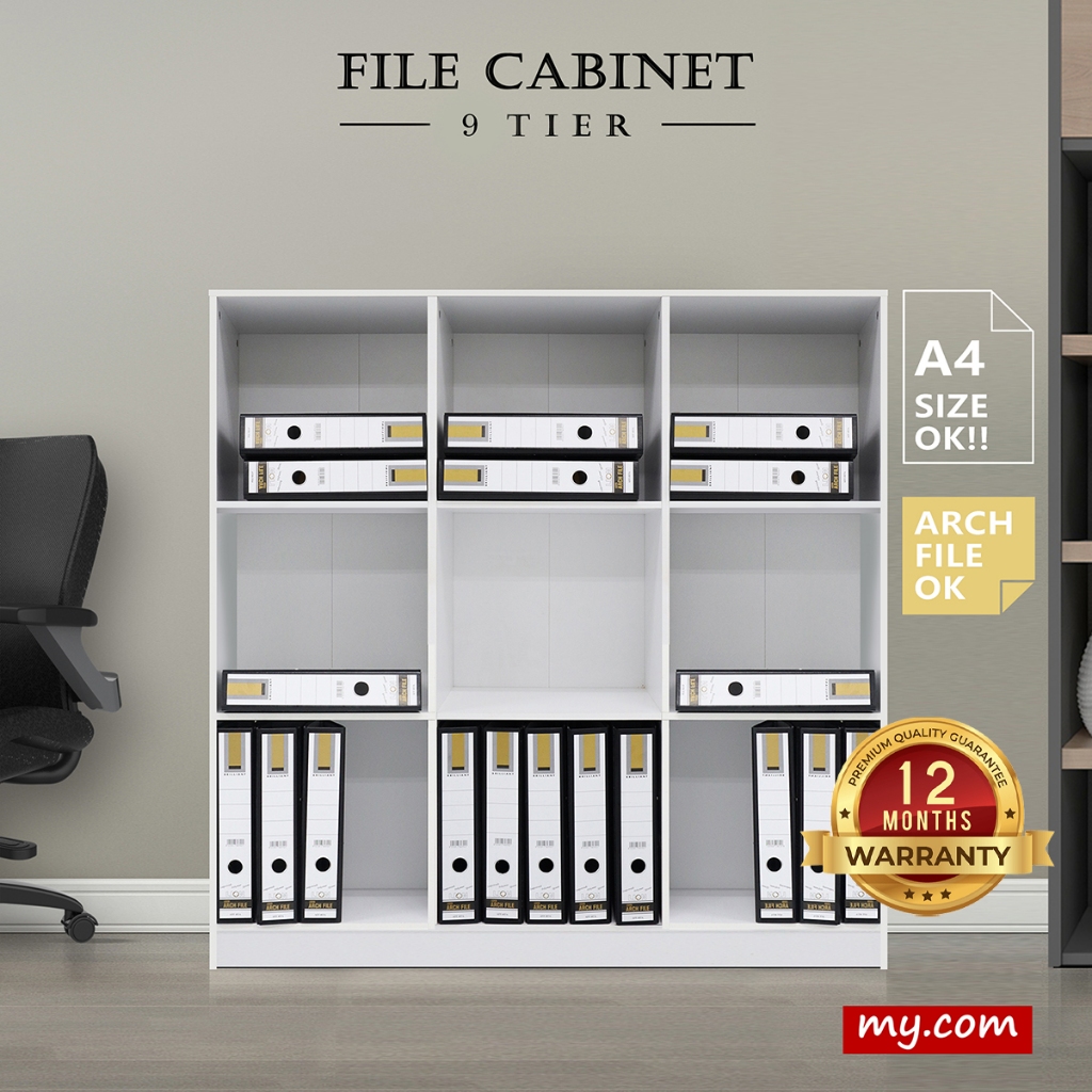 Office File Cabinet 9 Tier my-com/A4 Bookshelf/Rak Buku 9 Tingkat/Home ...