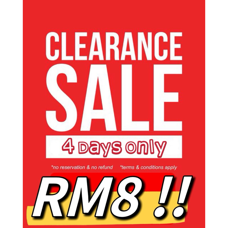Clearance Sales RM8 (Shopee Live Only) | Shopee Malaysia