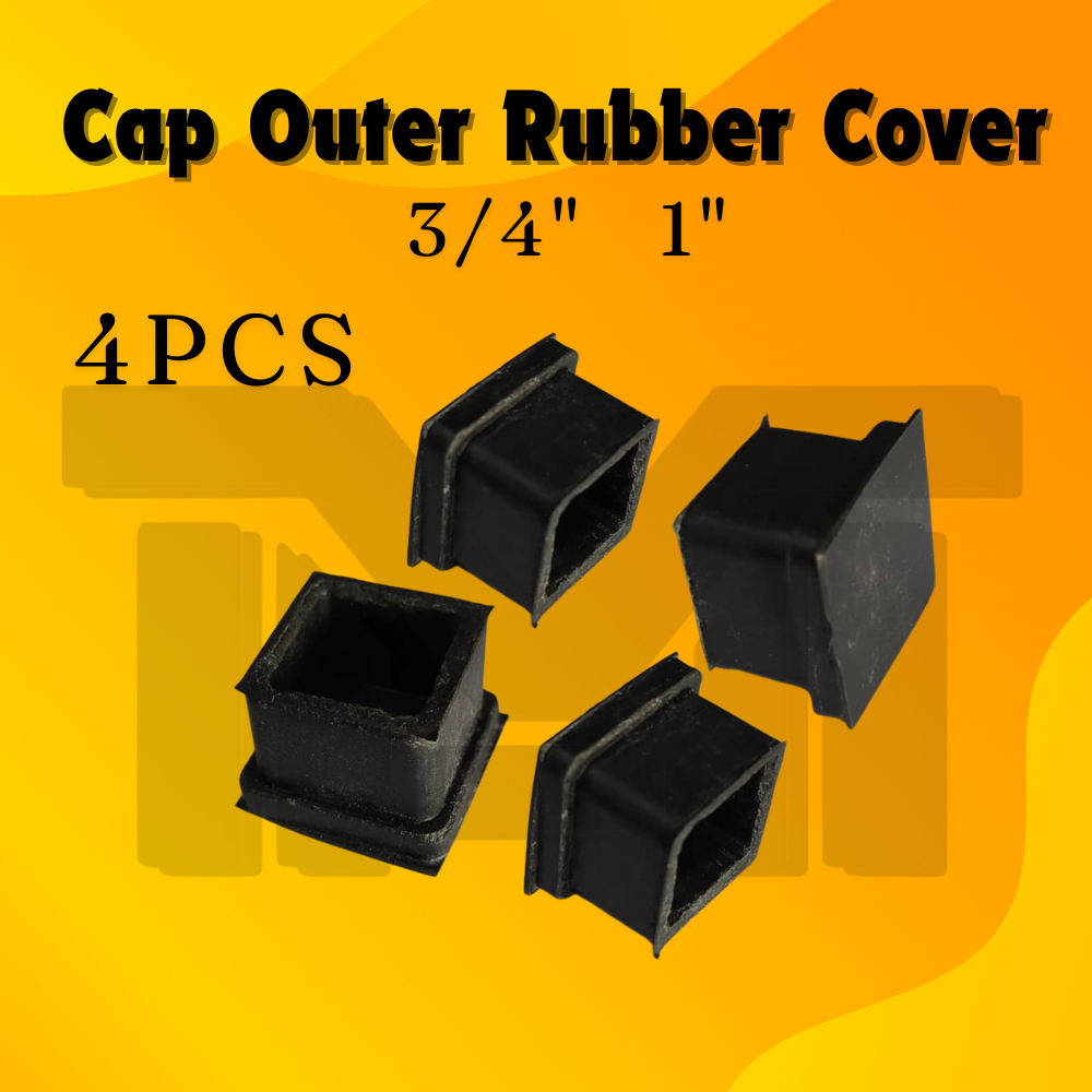 4pcs Square external Cap Outer Rubber Cover / Getah Kaki Meja Kerusi ...