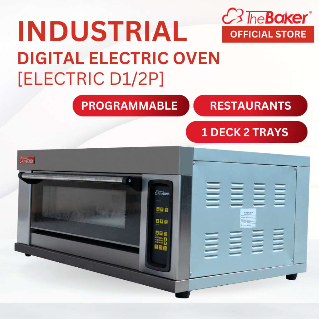The Baker Programmable Oven 1 Deck 2 Tray Commercial Electric Oven D1 ...