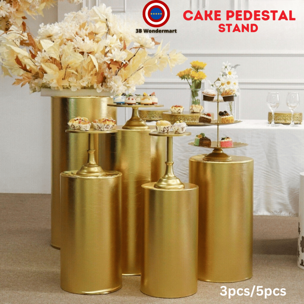 Wedding Props Cake Pedestal Round Cylinder Table Five Piece Display ...