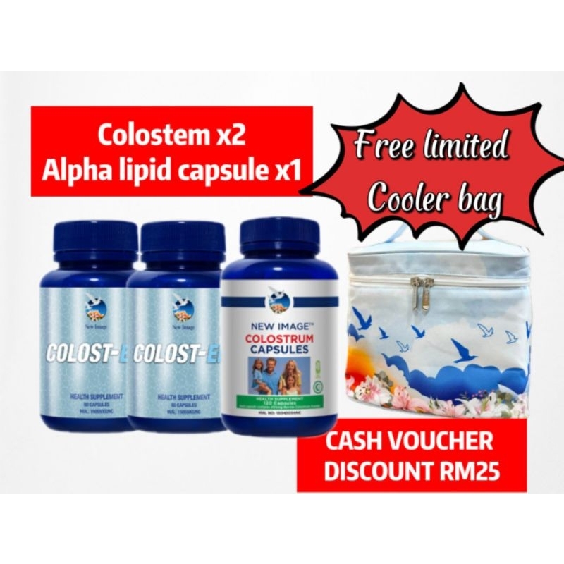 FREE limited coolerbag promotion set alpha lipid colostem and capsule ...