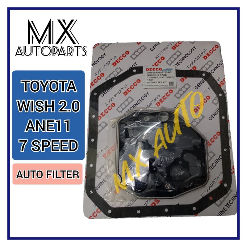 TOYOTA WISH ANE11 2.0 D4 CVT 7 SPEED AUTO FILTER / GEAR BOX FILTER ...