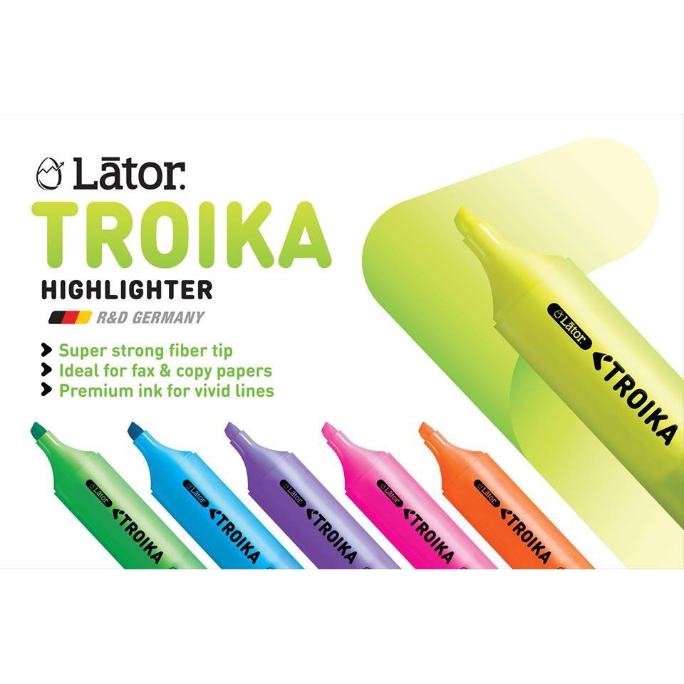 LATOR troika highlighter multi colour (deep & pastel color) | Shopee ...