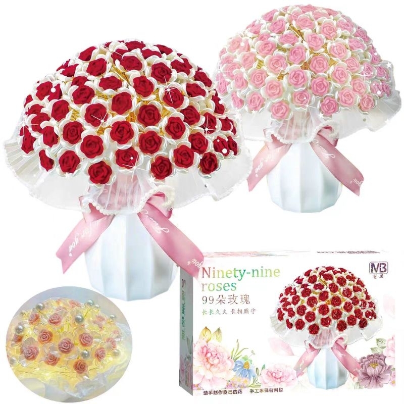 Sejambak Bunga Mawar 99 Valentine Simbol Bunga Ketukangan Tangan Buatan ...