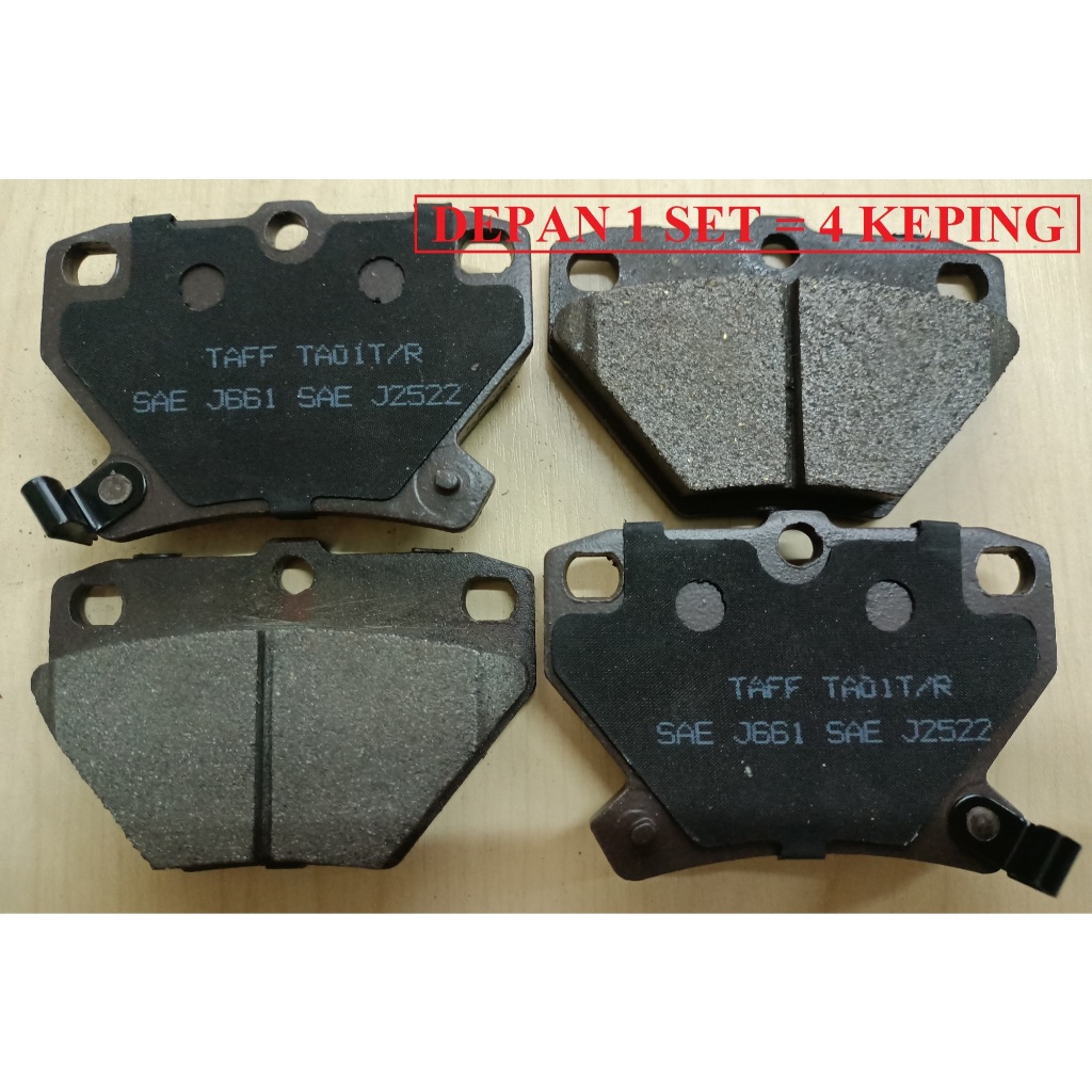 TOYOTA REAR BRAKE PAD VIOS NCP42 (1ST GEN) / ALTIS 121 122 / CELICA ...